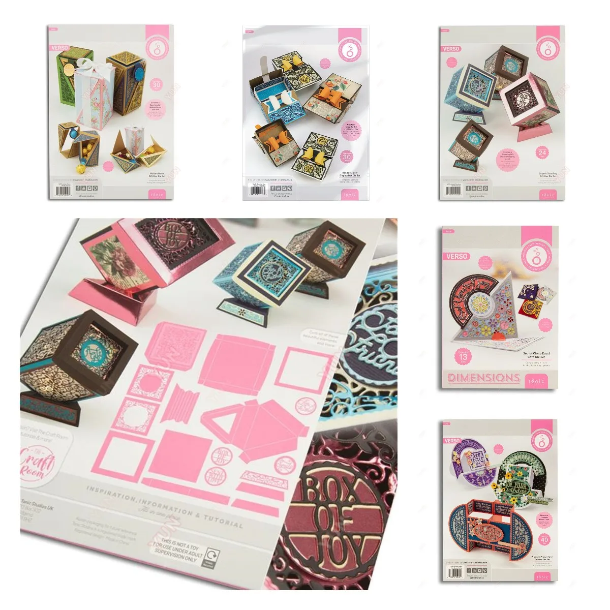 Hidden-Gem-Gift-Box-Die-Set-Beautiful-Bow-Metal-Cutting-Dies-Scrapbook ...