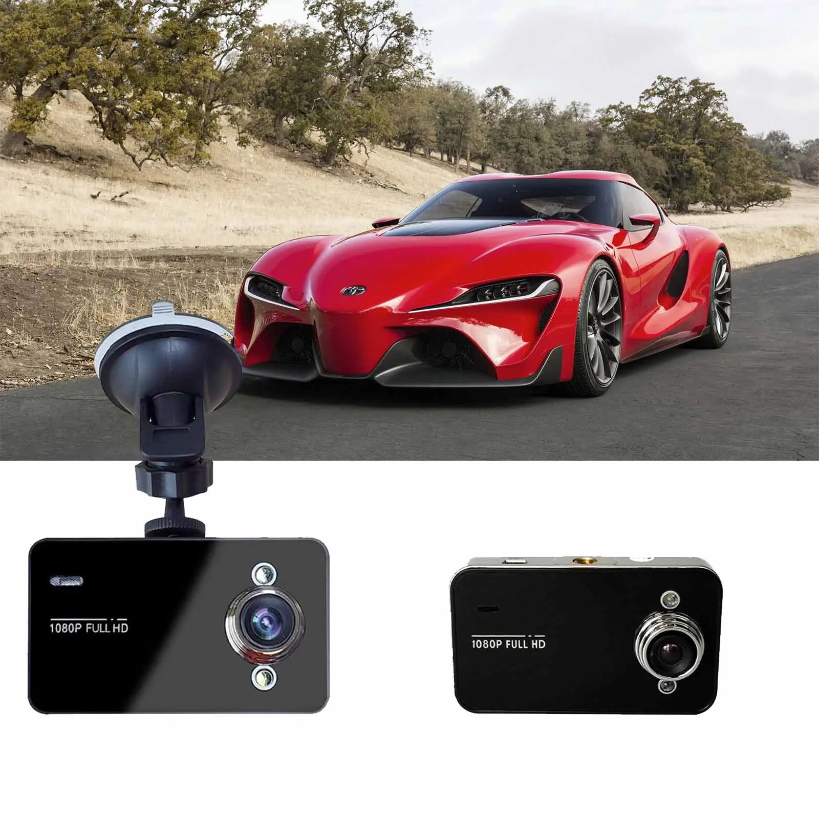 HD-1080P-Car-DVR-Dual-Lens-Front-And-Rear-Camera-Dash-Cam-Video ...