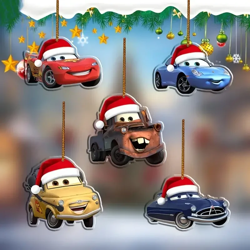 Anime Disney Pixar Cars Dolls Pendant Flat Car Interior Decoration Kids ...