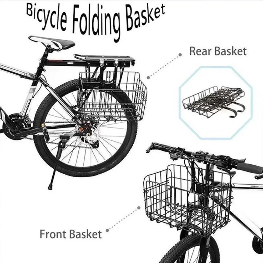 MTB-Bike-Basket-Mtb-Road-Bicycle-Front-Rear-Side-Bold-Metal-Folding ...