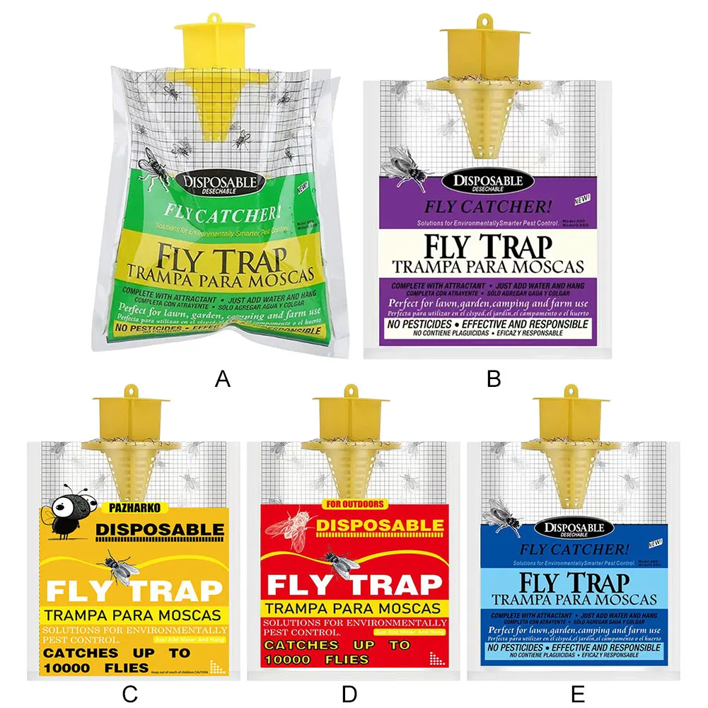 5-1pcs-Insect-Trap-Hanging-Plastic-Mosquito-Killer-Attract-Bag-Wasp ...