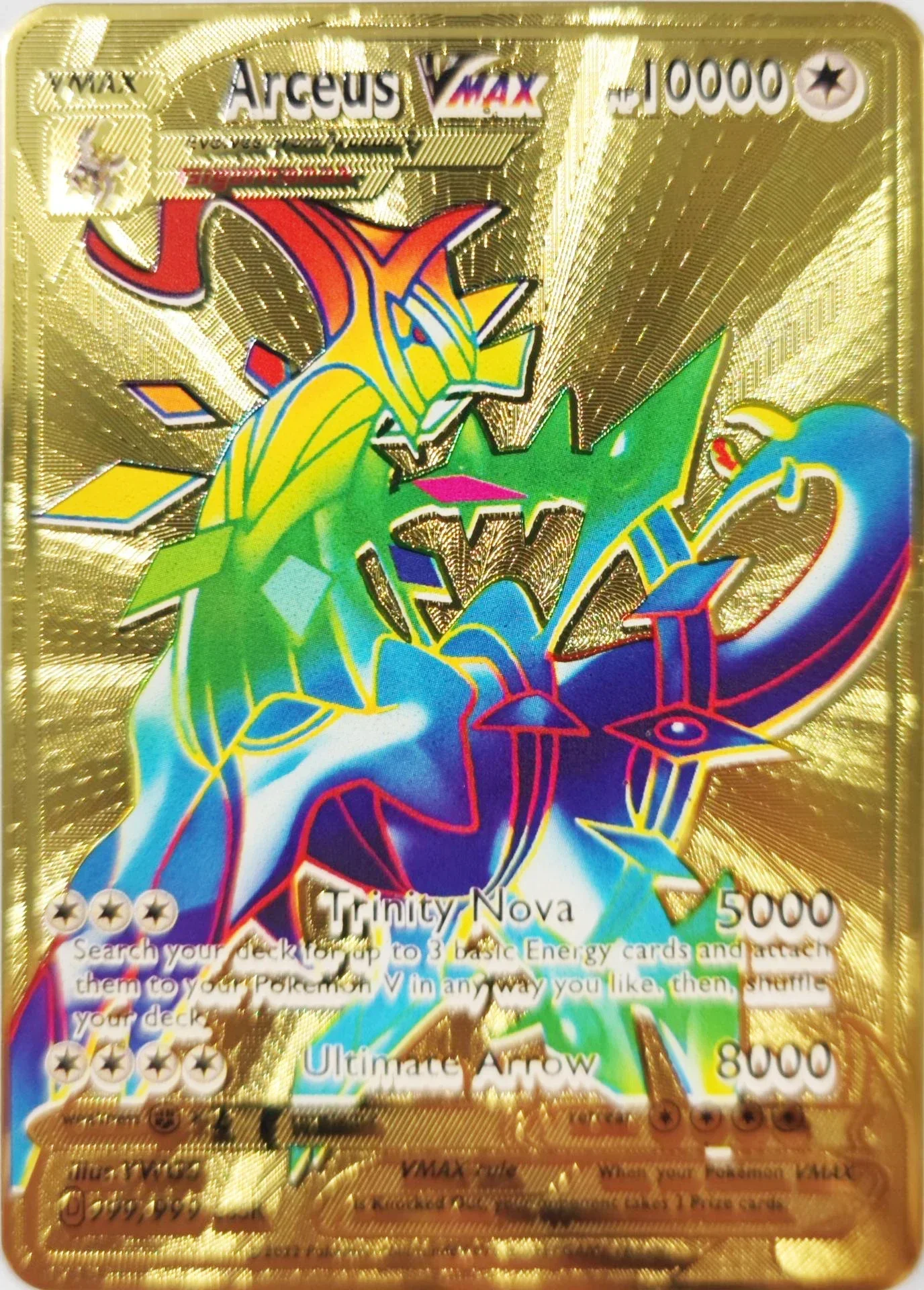 10000 Point Metal Cards English Metal Card Vmax Gx Pikachu Charizard ...