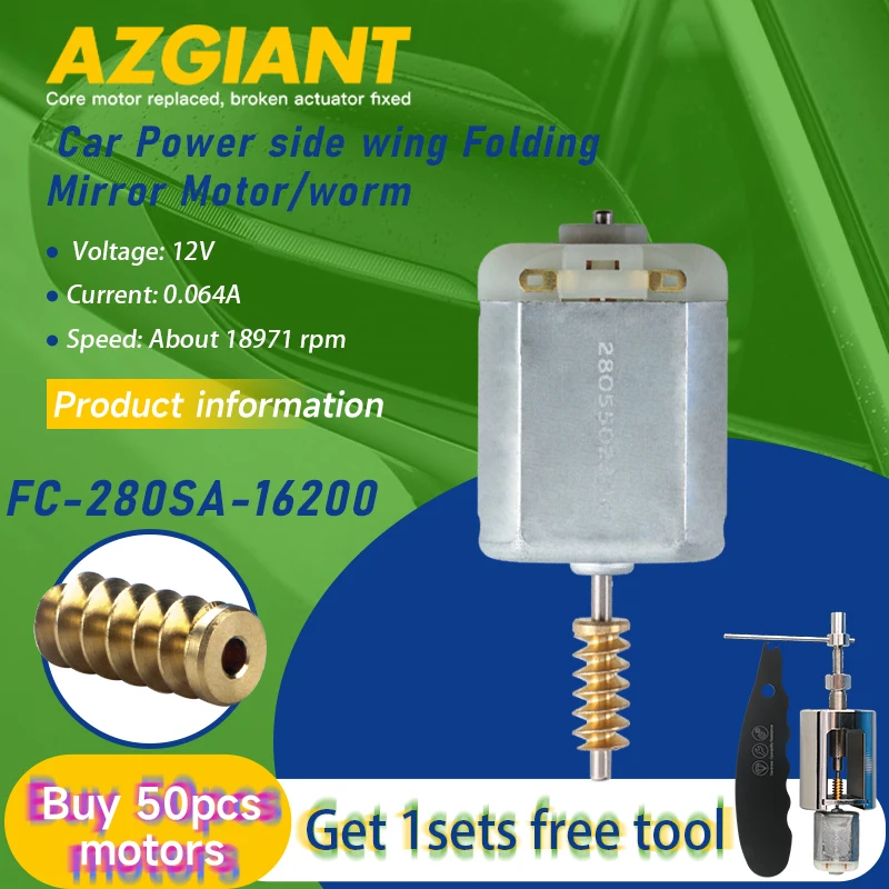 FC-280SA-16200-Car-Power-Fold-Mirror-Motor-Copper-Worm-Gear-For-Skoda ...