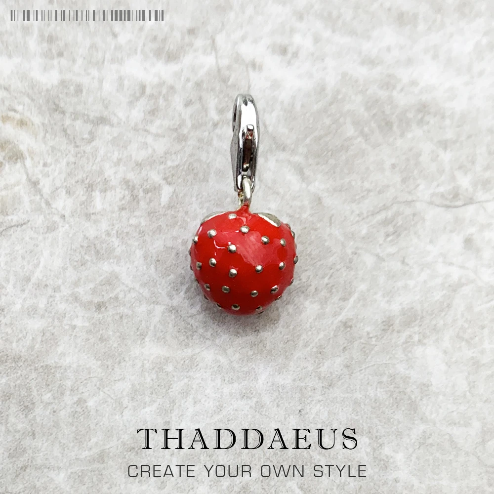 925 Sterling Silver Strawberry | Accessories Strawberry Charm - Pendant ...