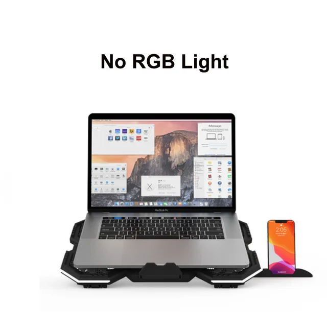 RGB Gaming Laptop Stand Air Cooler Notebook Stand Holder with 6 fans ...