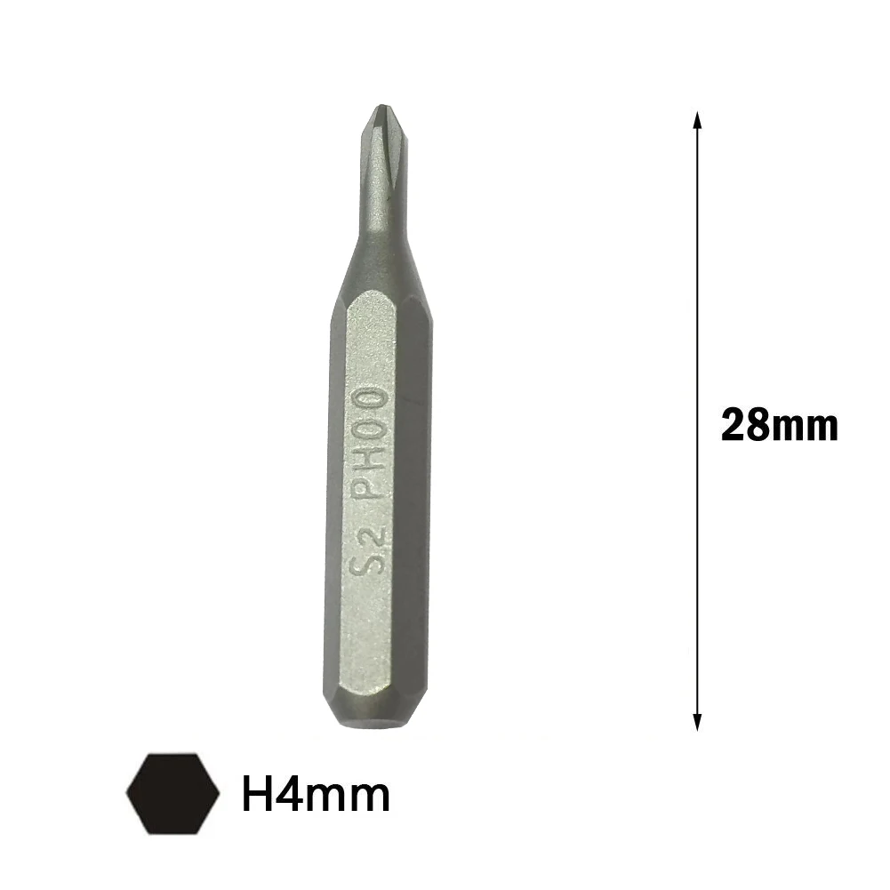 Wholesale S2 Steel 4mm Phillips Screwdriver Bits PH00 3/25 inch Hex ...