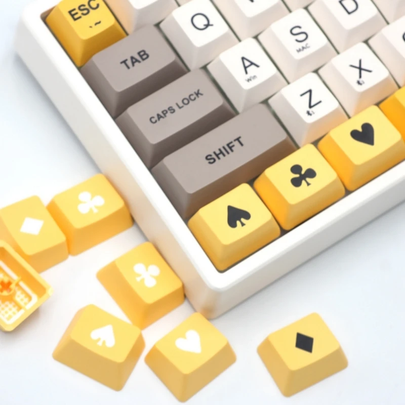 Game-Keycaps-Poker-Design-1-25U-10mm-OEM-Height-Keycap-Set-4PCS-for-DIY ...