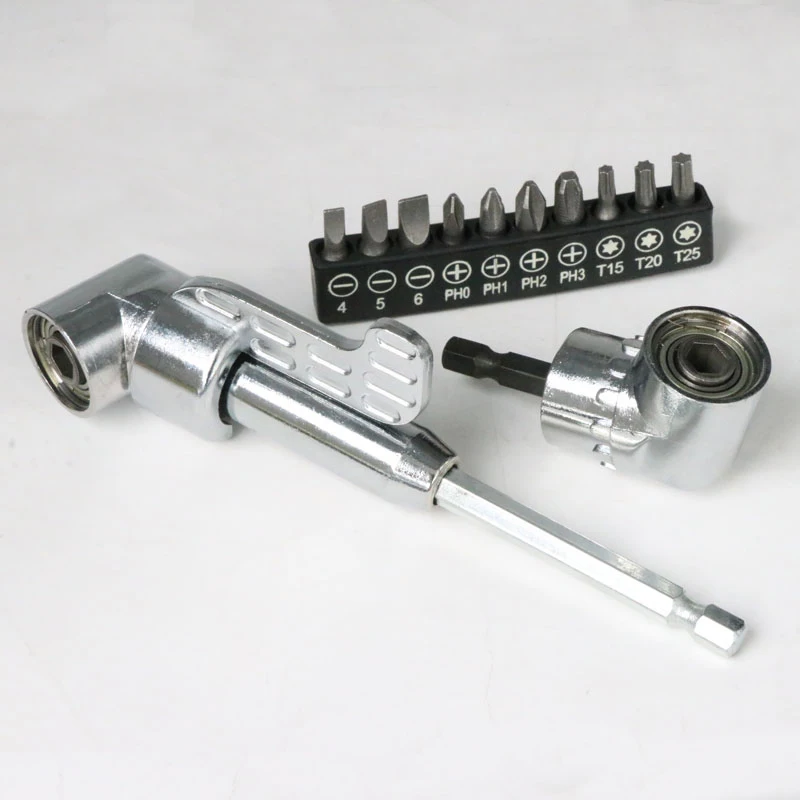 Hex-Bit-105-Degree-Angle-Screwdriver-Socket-Holder-Adapter-Adjustable-Bits-Drill-Bit-Angle-Screw ...
