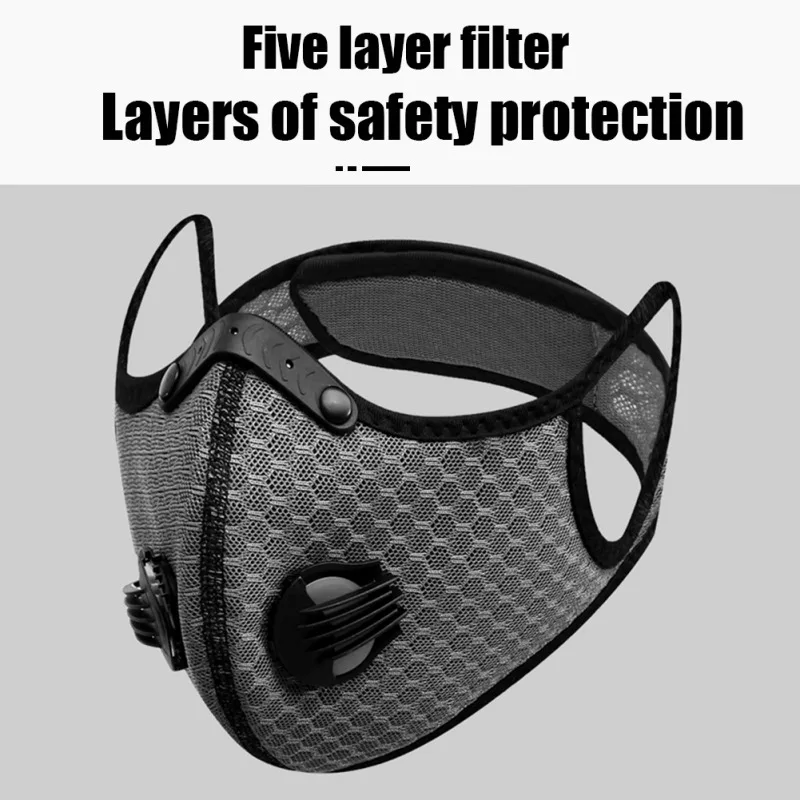 Activated-Carbon-Outdoor-Sports-Mask-PM2-5-Anti-Pollution-Washable ...