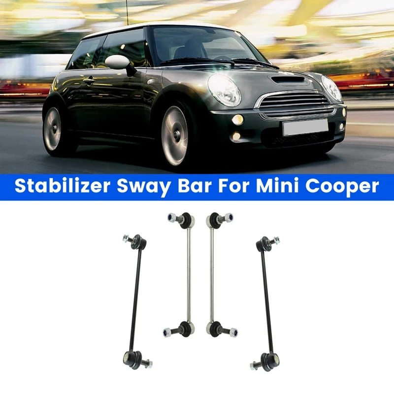 4 Pcs Suspension Kit Front & Rear Sway Bar End Links For Mini Cooper ...