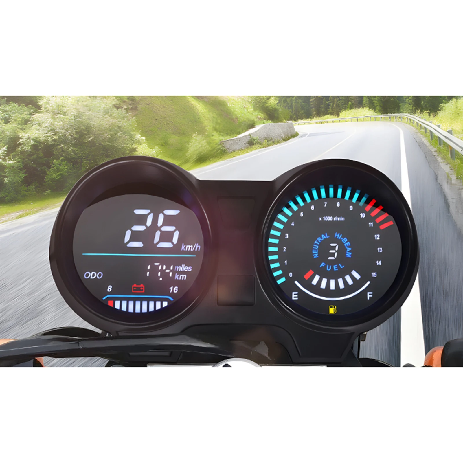 Motorcycle-Odometer-Dashboard-Speed-Gauge-Instrument-tachometer ...