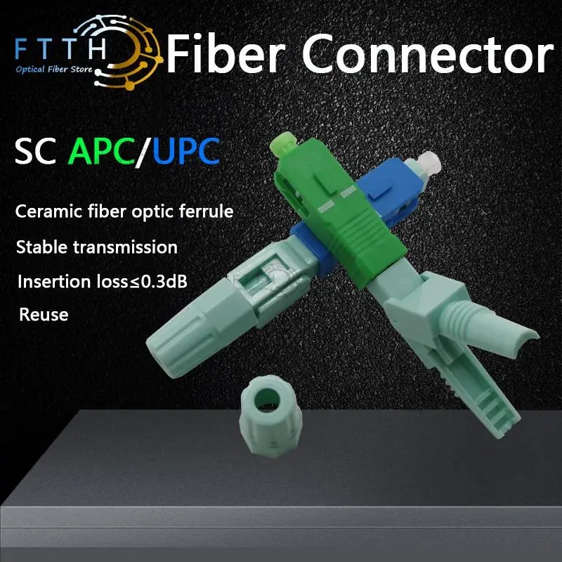 Quick-Connector-Field-Assembly-FTTH-Embedded-Fiber-Optic-Fast-Connector ...