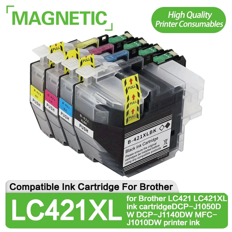 NEW-Cartridge-Compatible-for-Brother-LC421-LC421XL-ink-cartridgeDCP ...