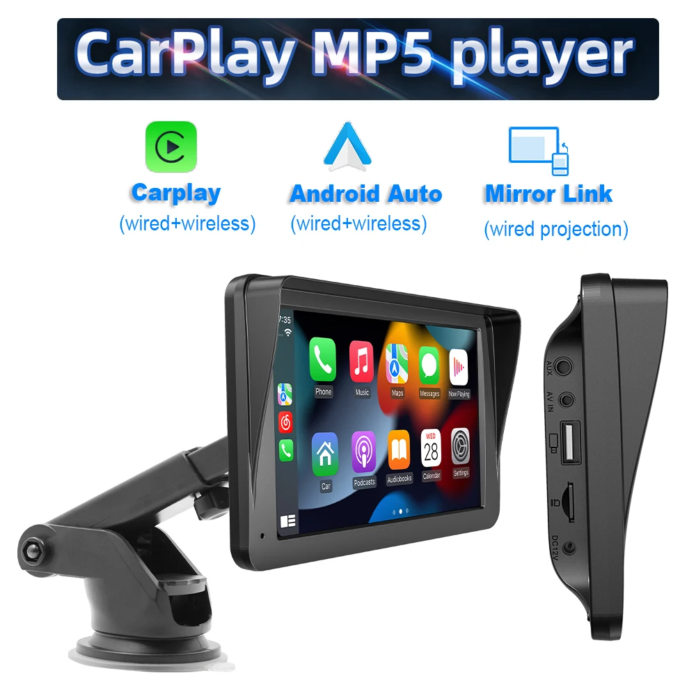 B5300-7inch-CarPlay-Android-Auto-Car-Radio-Multimedia-Video-Player ...