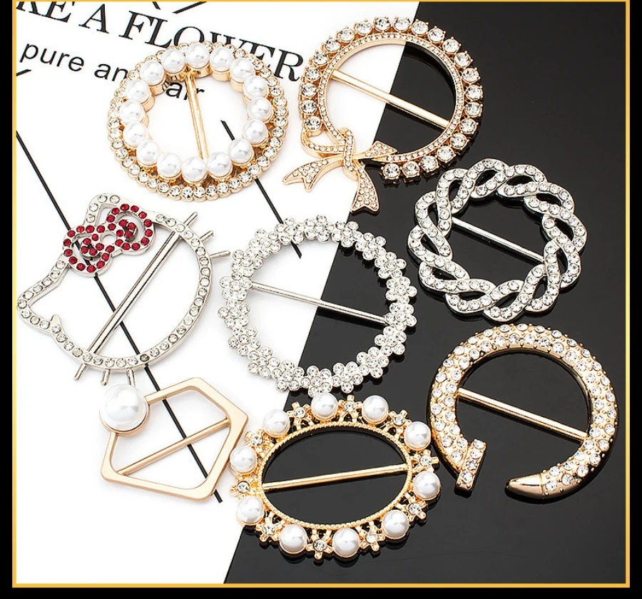 1pcs-Knotted-Button-Ring-Clothing-Accessories-Pearl-Waist-Metal-Corner ...