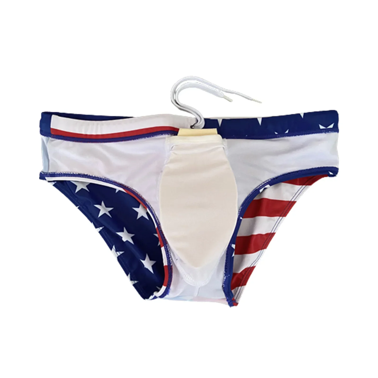 Bikini Swimwear Swimsuit Stars And Stripes Surf Swim Trunks Mens Nylon ...