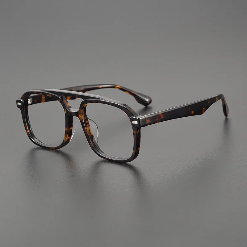 High quality double beam frames male large frame acetic acid optical ...