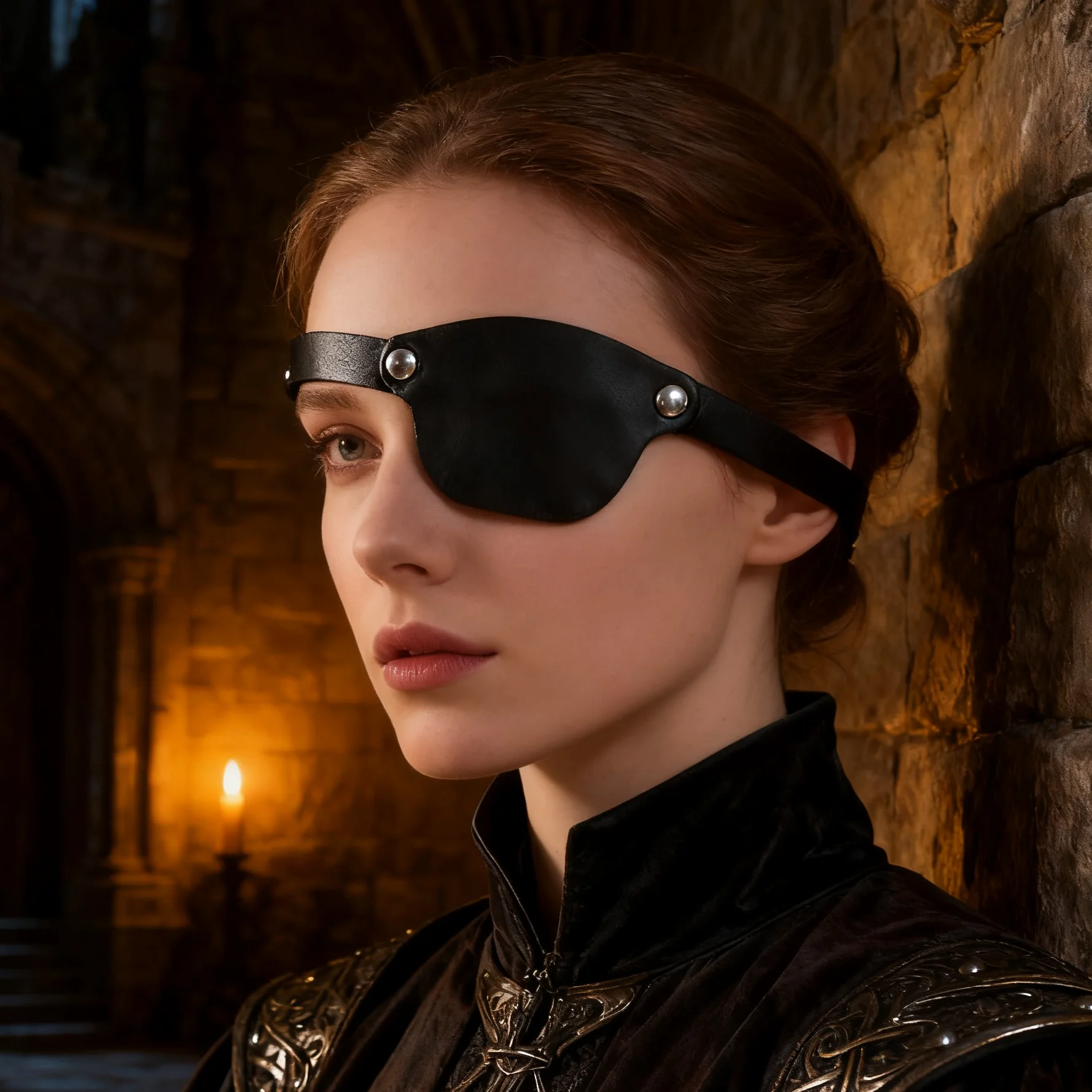 Pirate Eye Patch Leather Eye Patch for Men Women, Adjustable Eyepatch ...
