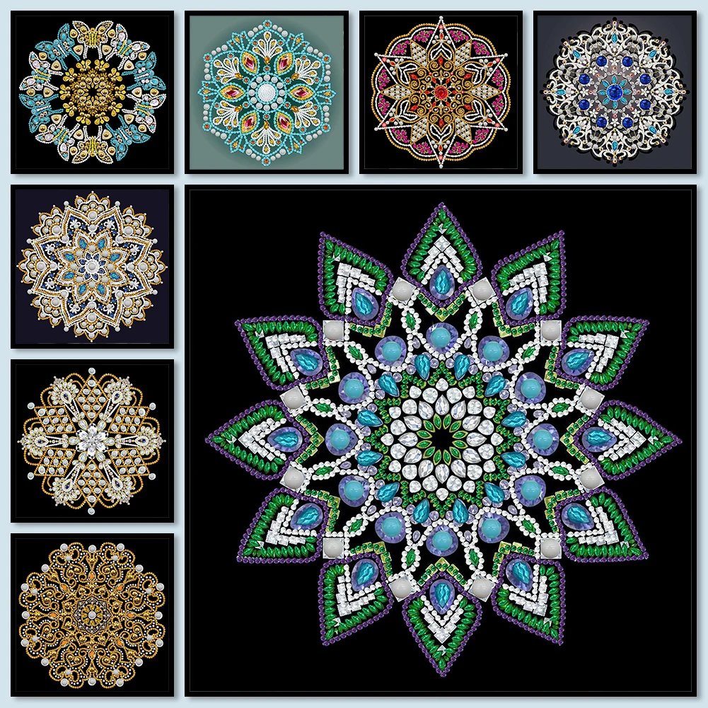 Mandala-5D-DIY-Diamond-Painting-Kits-Special-shaped-Partial-Drill-Wall ...