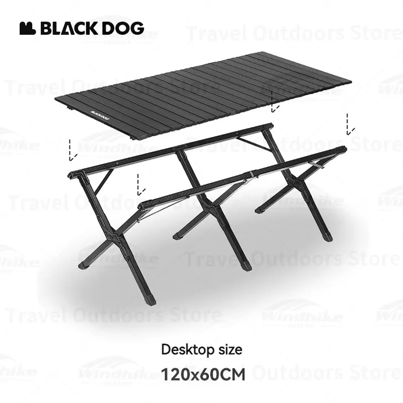 Naturehike blackdog Camping Portable Folding Aluminum Egg Roll Table 12 ...