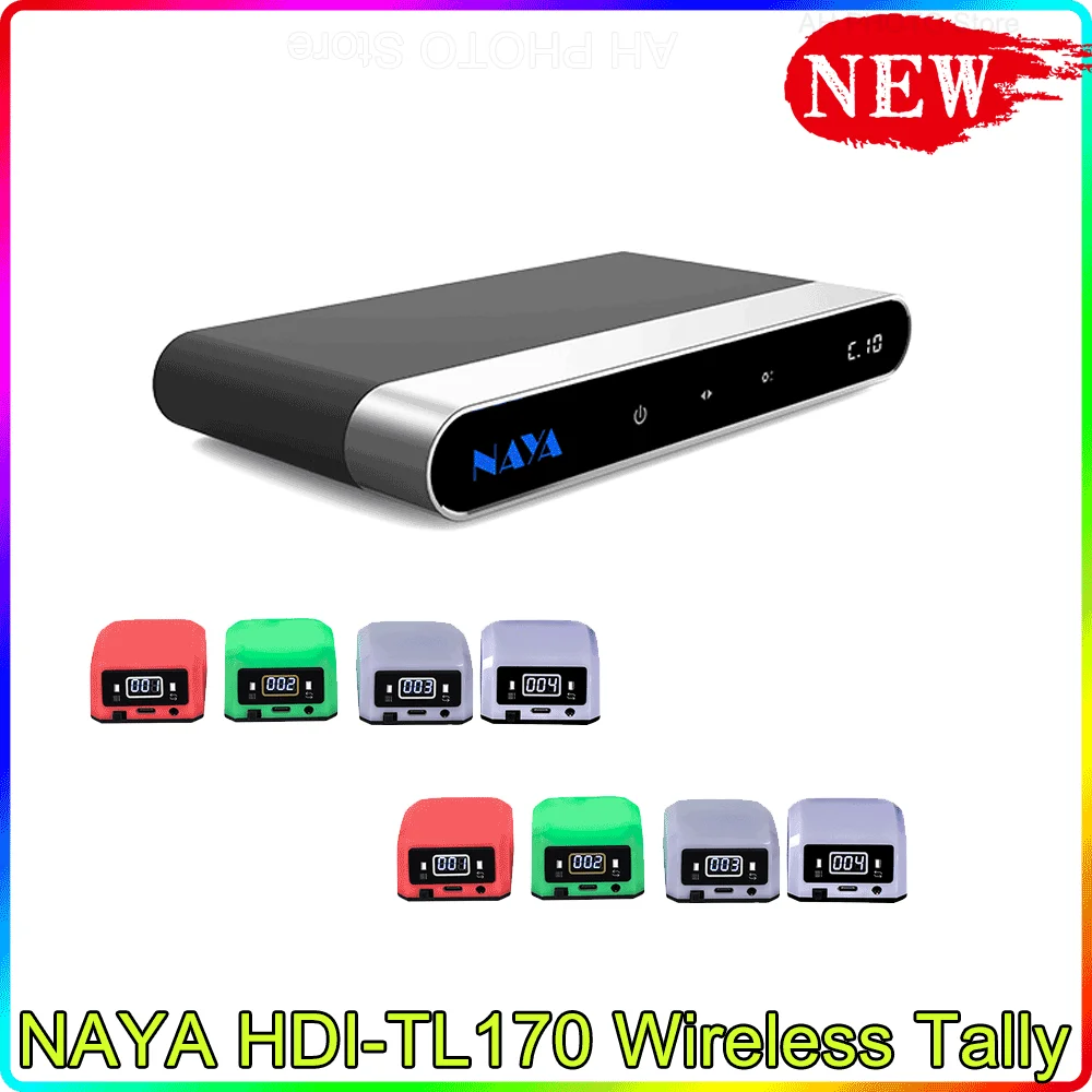 Naya HDI-TL170 Wireless 4/8 Tally System Tally Light 2000m Transmission ...