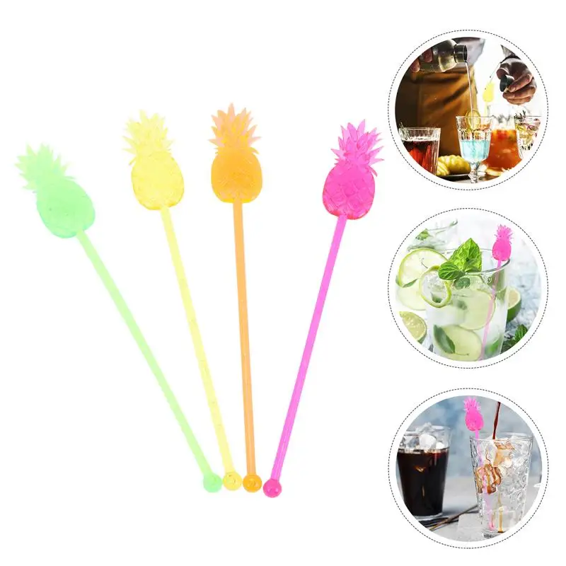 Agitateur à Cocktail en forme de brochettes de fruits et'ananas ...