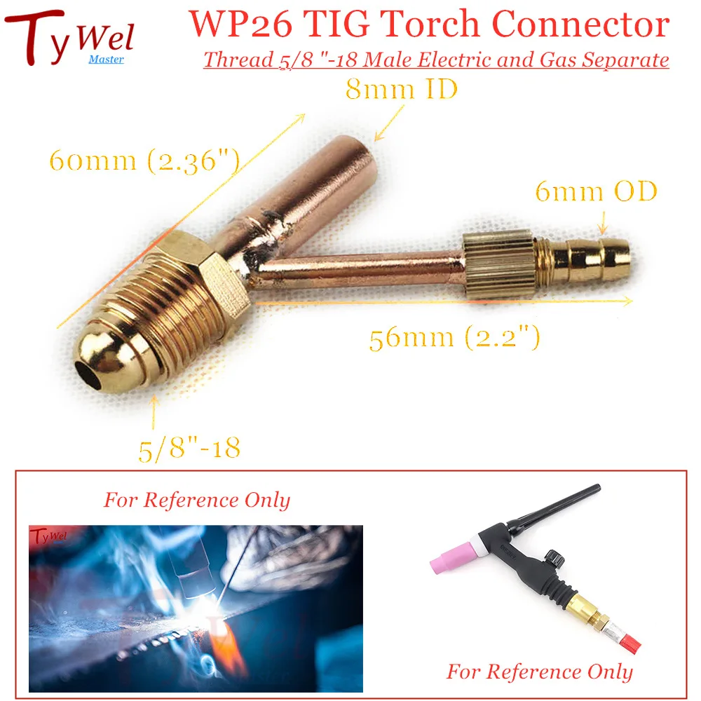 WP26-TIG-Torch-Connector-Thread-5-8-18-Male-Electric-and-Gas-Separate ...