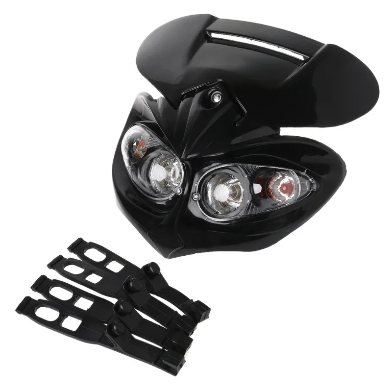 Headlight-Motorbike-Dual-Head-Lamp-Led-Fairing-Lamp-for-Dirt-Pit-Bike ...