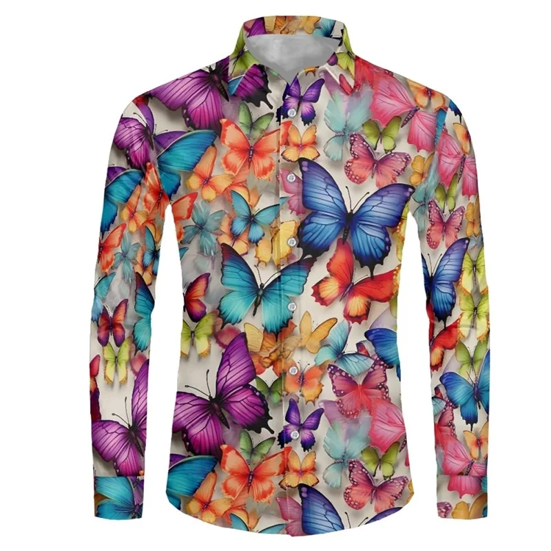 3D-All-Over-Print-Flower-Pattern-Shirts-For-Men-Casual-Long-Sleeve ...