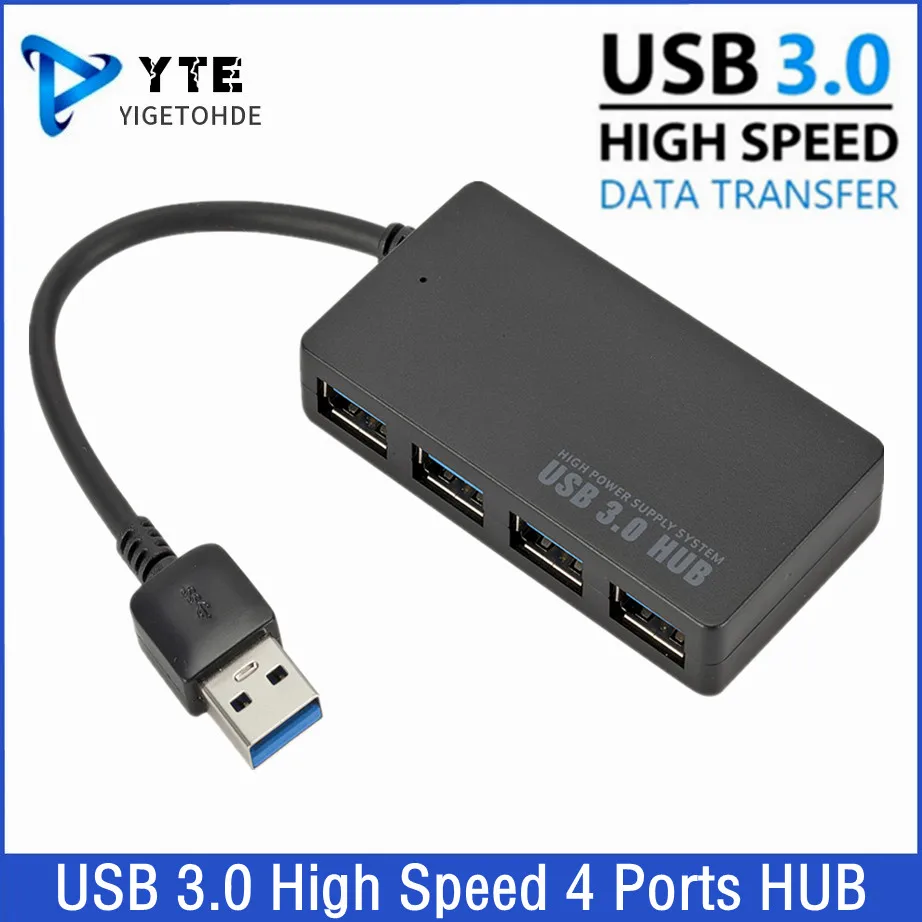 Usb 3.0 Hub High Speed Multi Usb Splitter 4 Ports Expander Multiple Usb ...