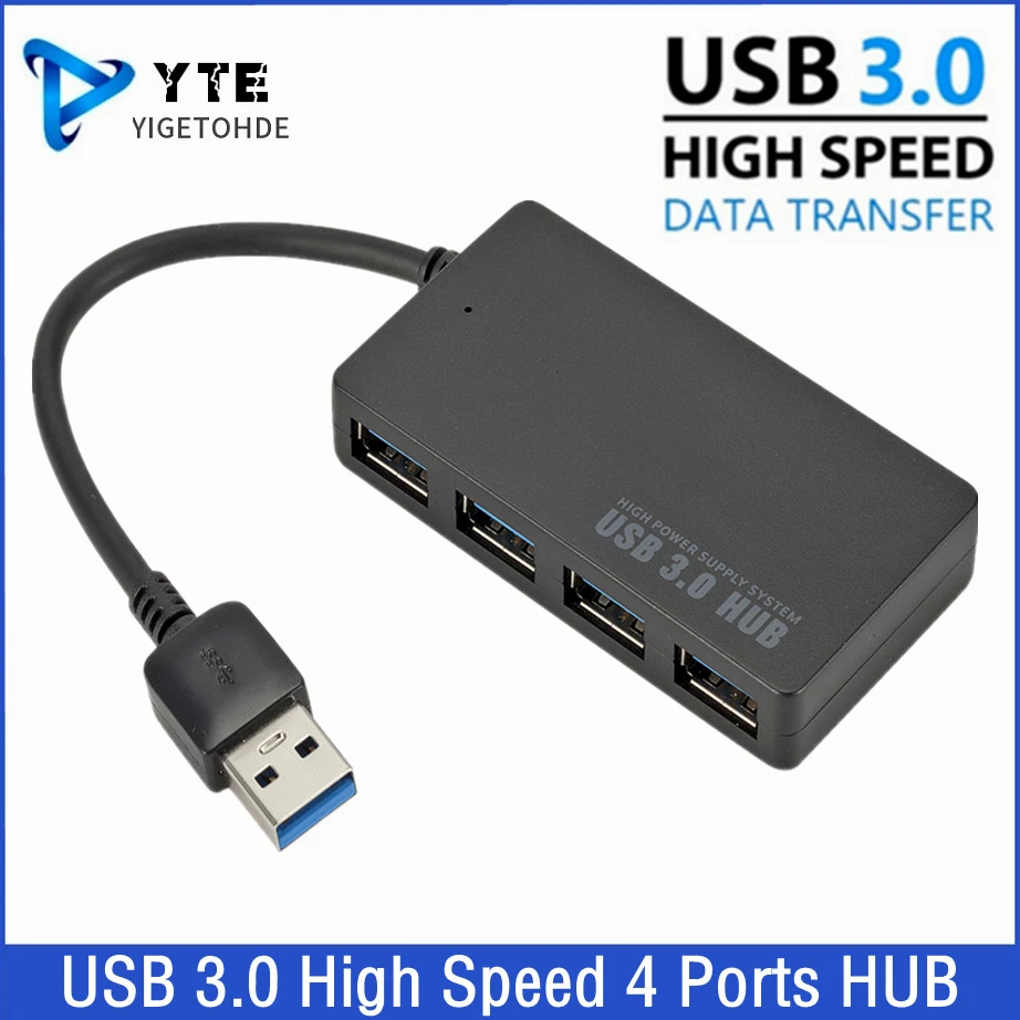 Usb 3.0 Hub High Speed Multi Usb Splitter 4 Ports Expander Multiple Usb ...