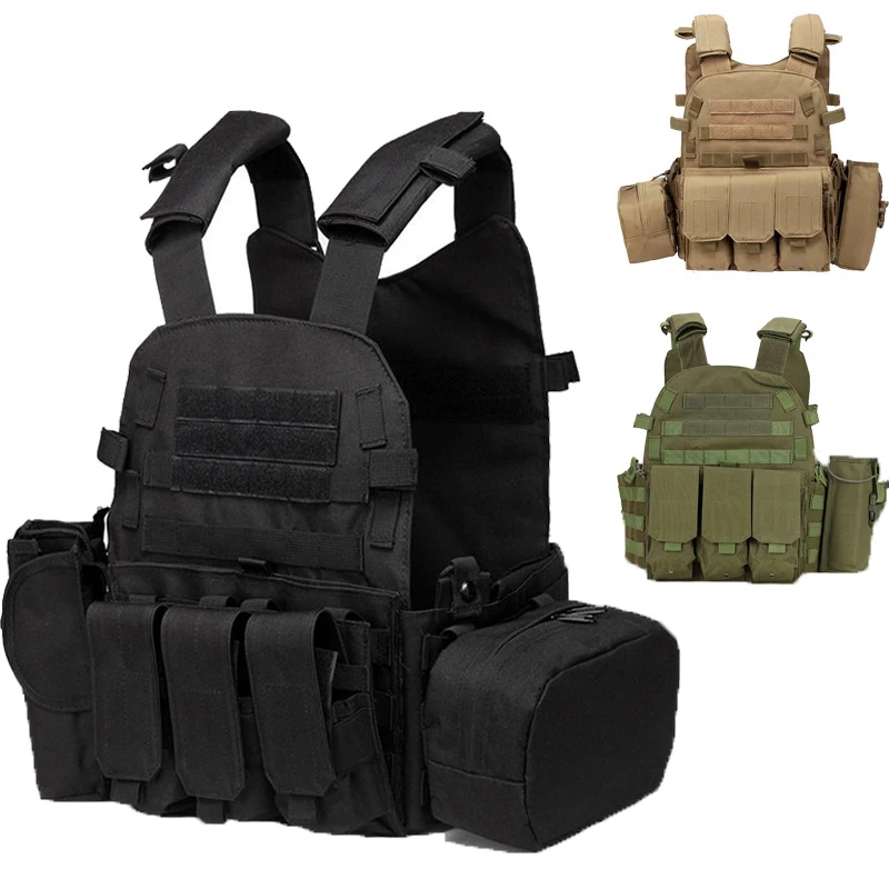 Multicam Tactical Vest Camouflage Molle Modular Combat Safety Vest ...