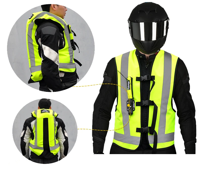 Motocross Protective Airbag Jacket Motorcycle Vest Reflective Airbag ...