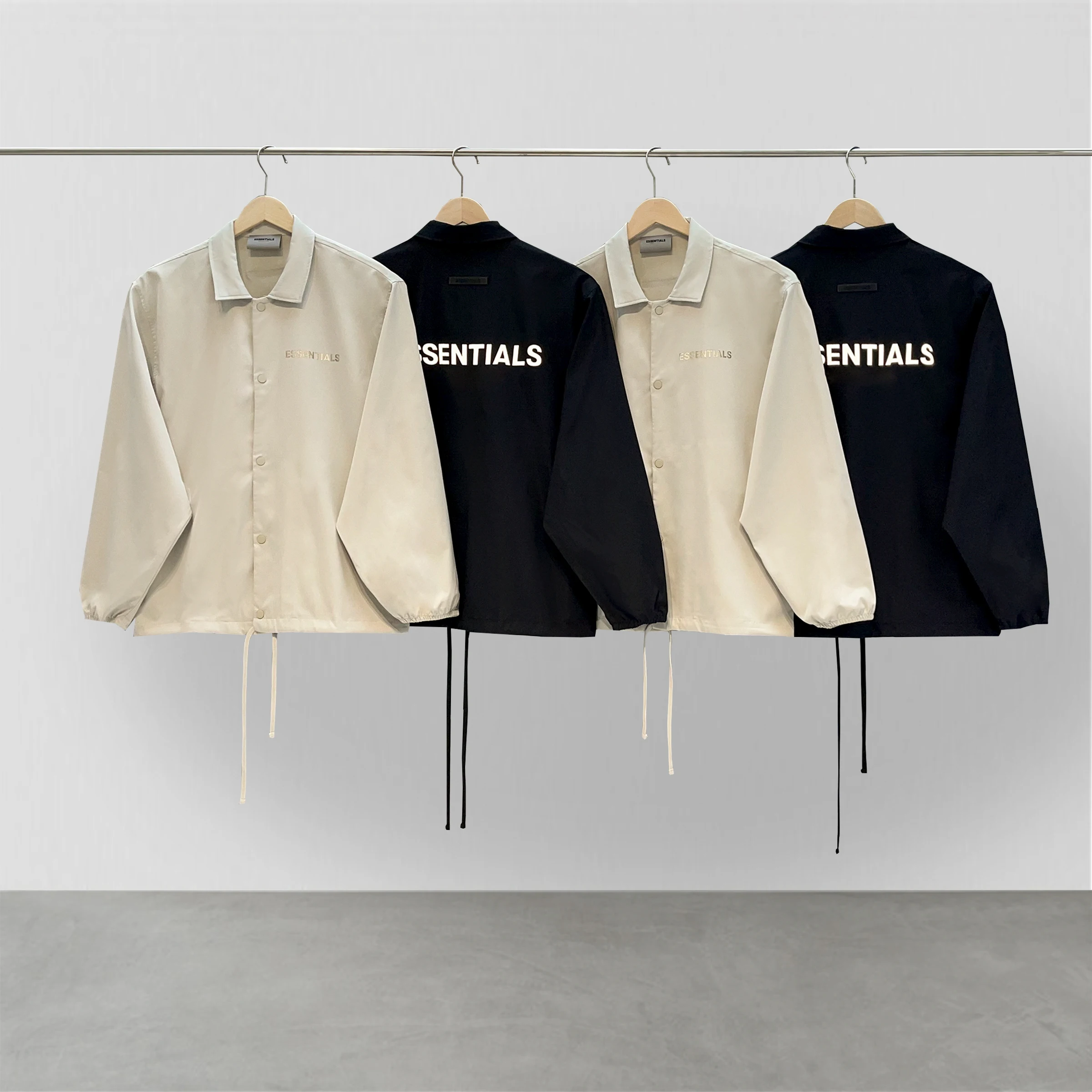 Unisex-Reflective-Letter-Printing-Nylon-Jacket-casaco-casual-solto ...