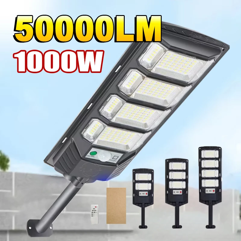 50000LM 1000W/800W/600W Solar Led Light Sunlight Outdoor Powerful ...