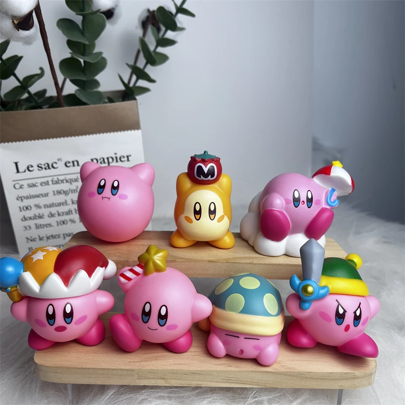 Kirby-Anime-Figure-Games-Pink-Kirby-Waddle-Dee-Doo-Kawaii-Cartoon ...