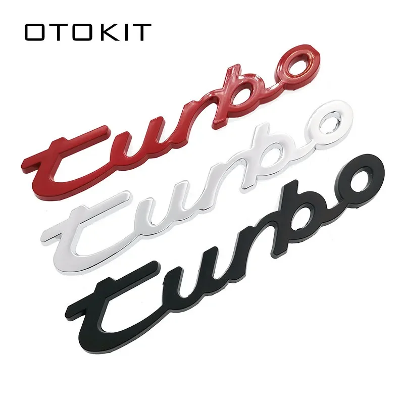 Turbo Letters Badge Emblem Car Styling Refitting Sticker Fender Side ...