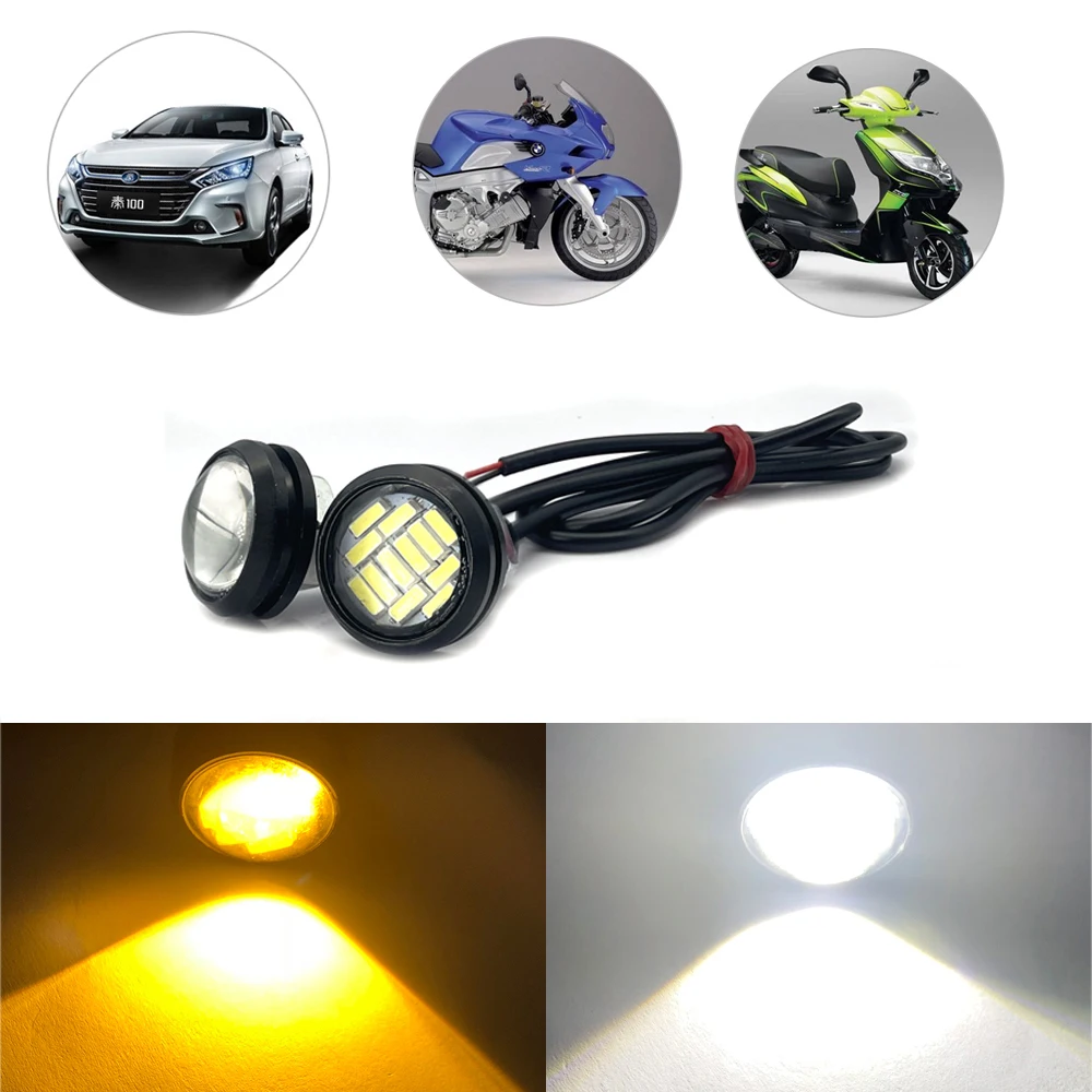 2pcs 23MM Car DRL Led Daytime Running Lights Auto Eagle Eye DRL LED ...