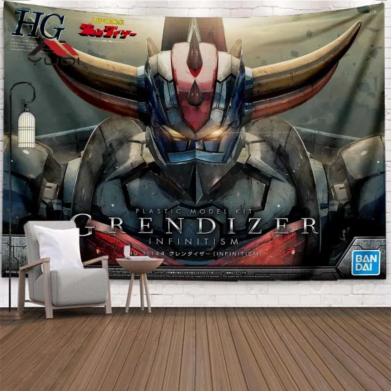 Goldorak-Grendizer-Pattern-Funny-Wall-Tapestry-Humor-Cartoon-Large-Size ...