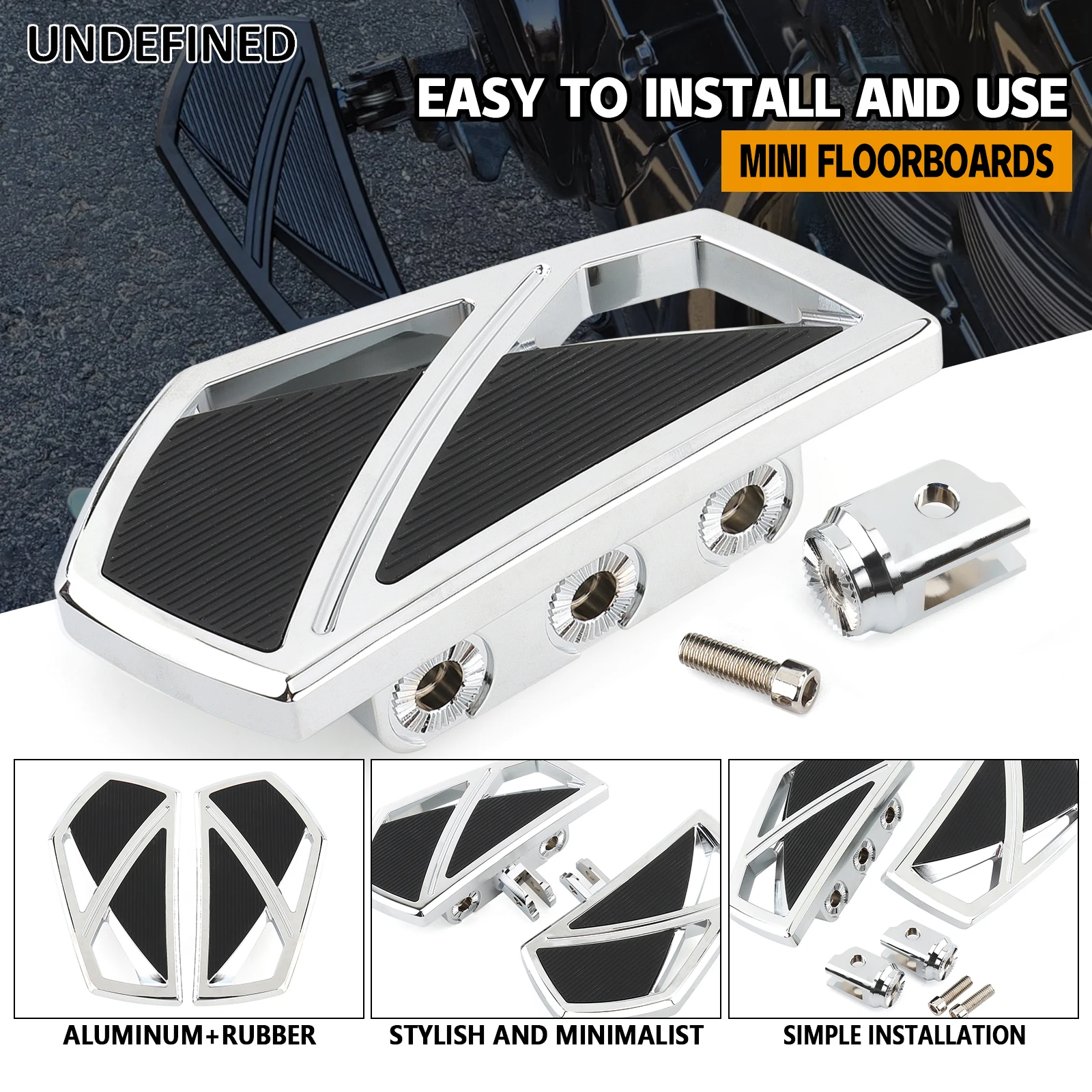 Phantom Motorcycle Pedals Front Rear Floorboards Foot Pegs For Harley ...