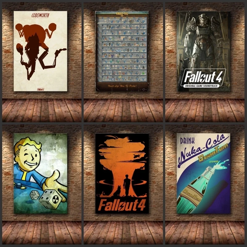 Fallout-3-4-Game-Canvas-Painting-Posters-and-Prints-Wall-Art-Modern ...