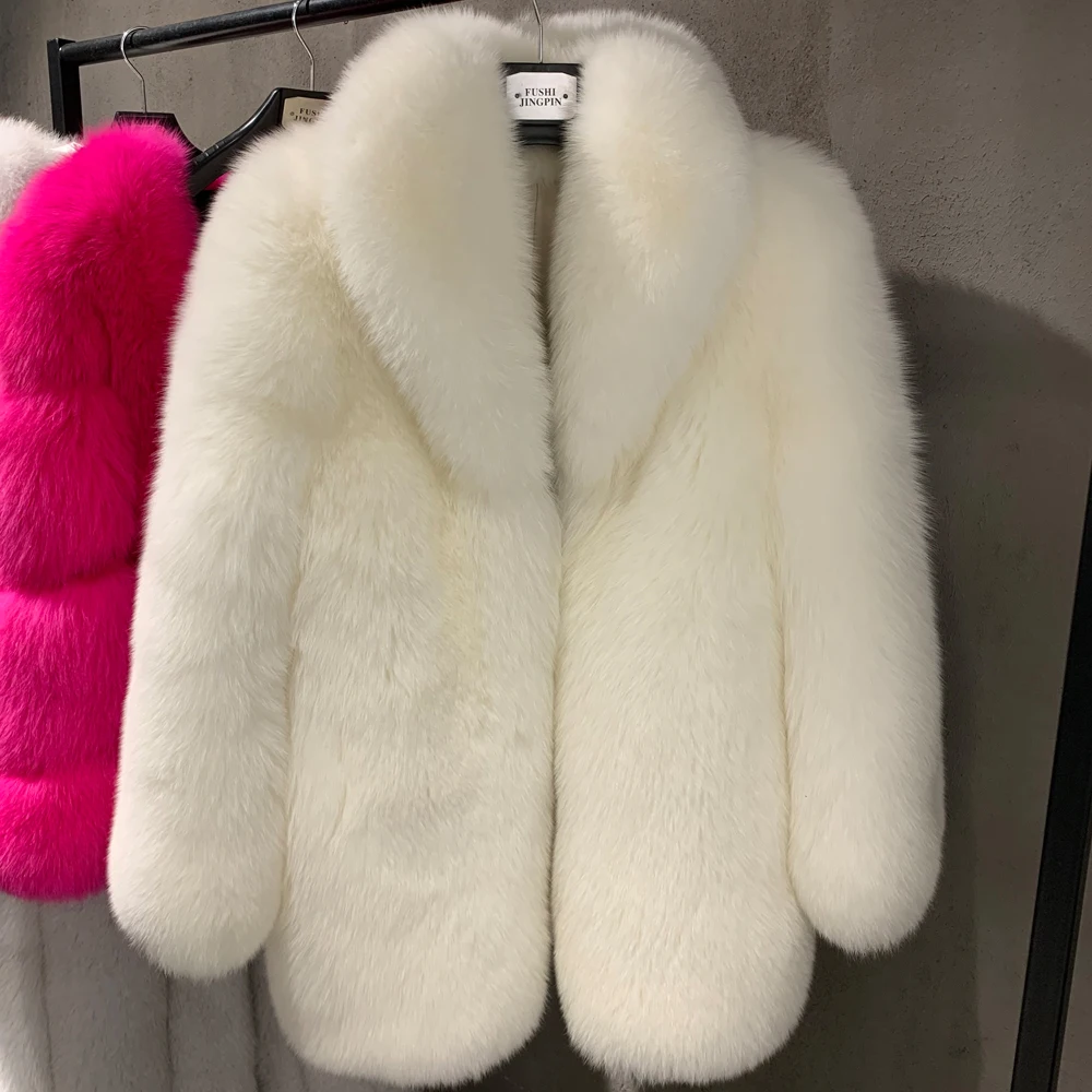 Pure-White-Fur-Coats-Real-Fox-Fur-Coat-Long-Sleeve-Luxury-Natural-Fox ...
