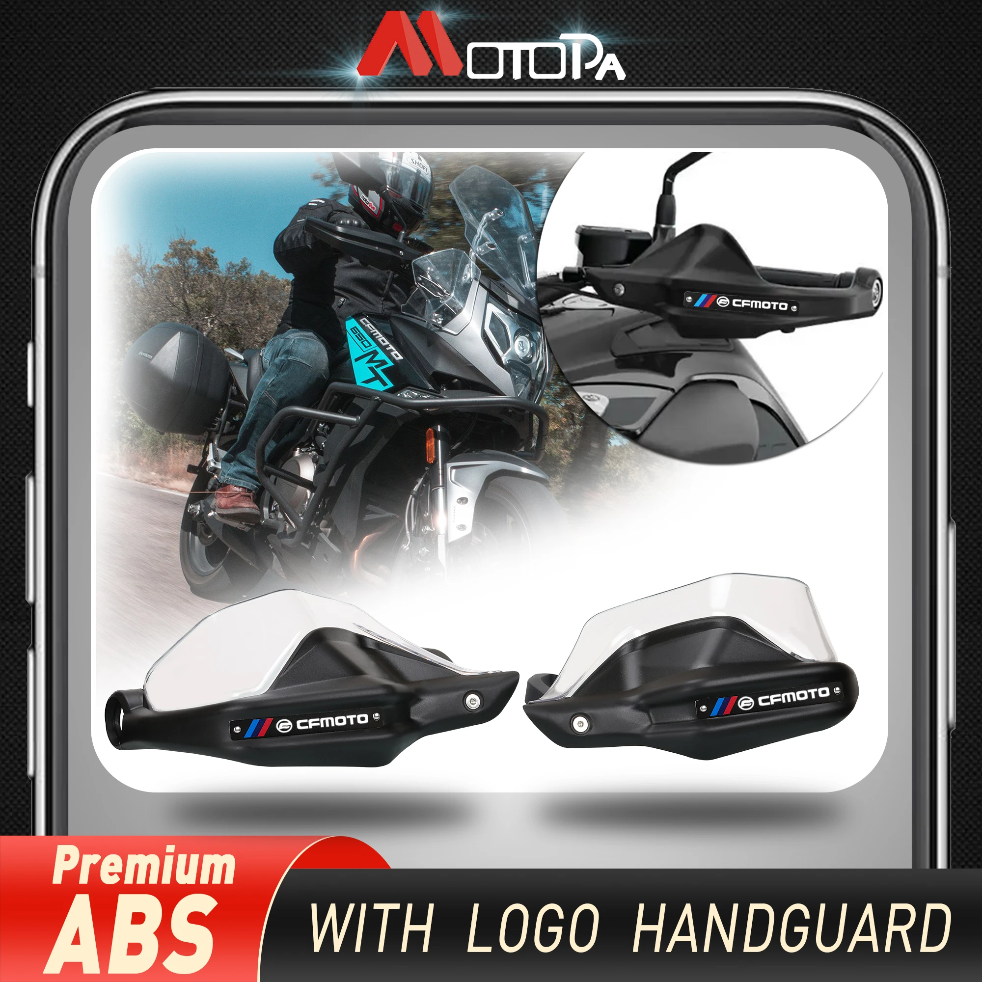 NEW with logo CFMOTO Motorcycle Handguards For CFMOTO 400MT 650MT ...
