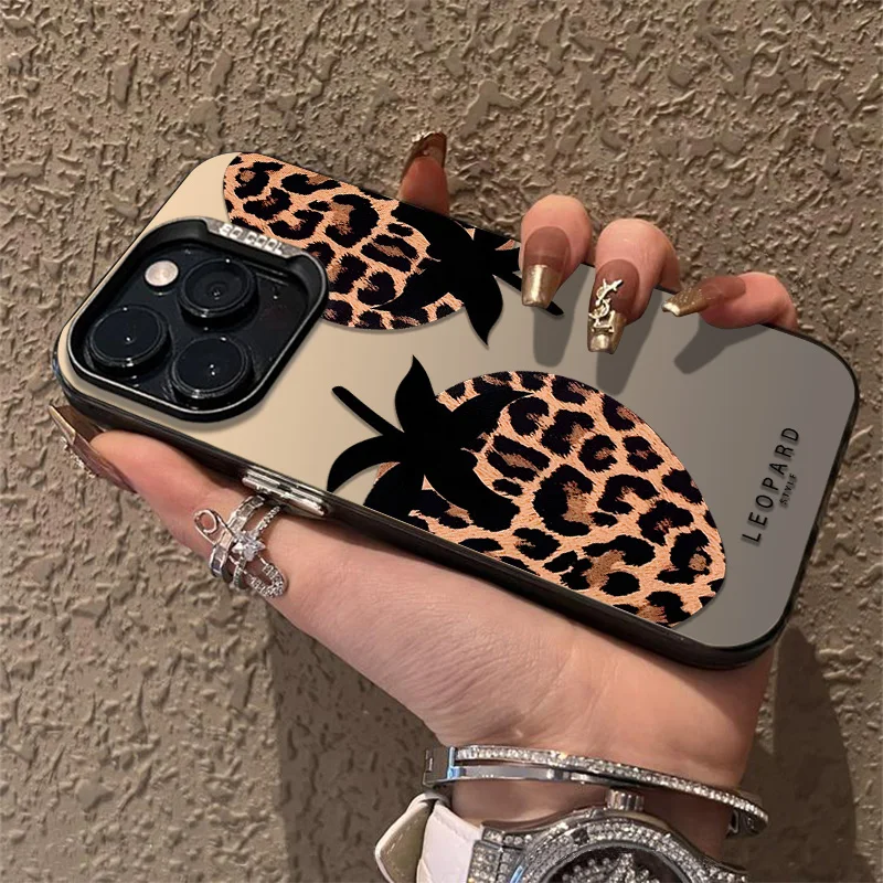 Funda-de-tel-fono-con-estampado-de-leopardo-y-fresa-para-Xiaomi-14T-13T ...