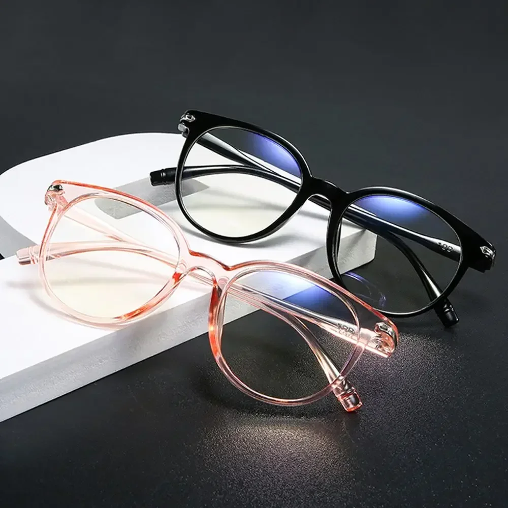 Transparent-Round-Frame-Anti-Blue-Light-Blocking-Glasses-Women-Men ...