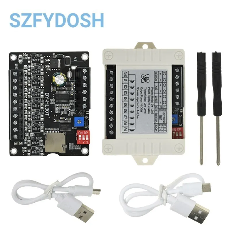 MP3-Power-Voice-Broadcast-Prompt-Module-DC9-24V-30W-High-And-Low-Level ...