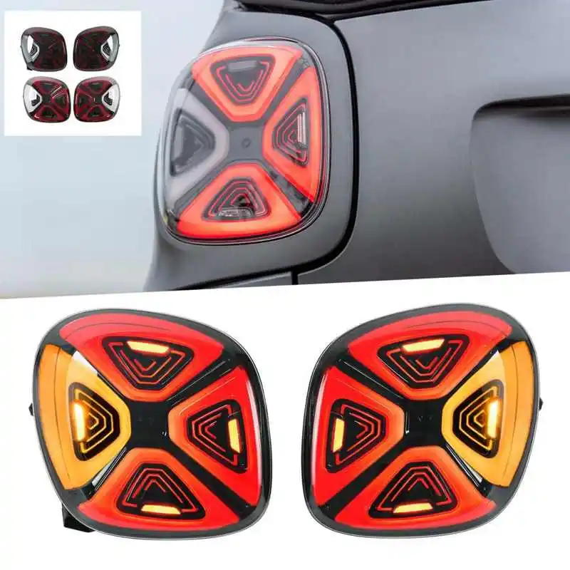 Facelift Style Full LED Tail Lights with Welcome Light for Smart Fortwo ...