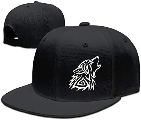 NGG-333-Adult-Snap-Back-Caps-Tribal-Wolf-Howl-Adjustable-Hip-Hop-Flat ...