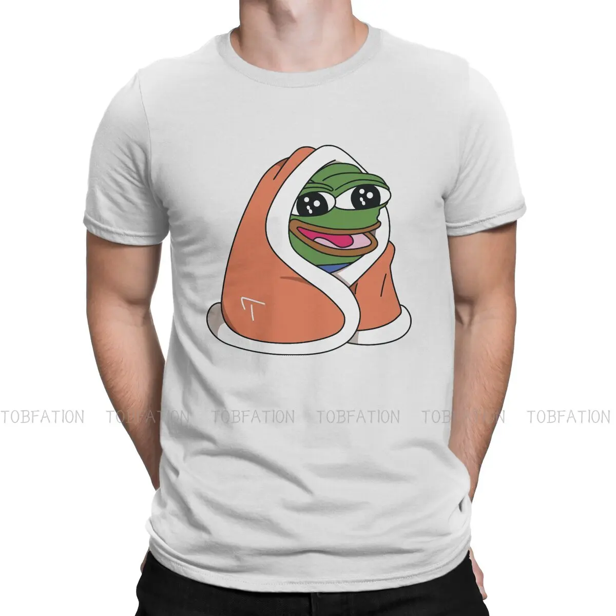 Pe-o-sapo-meme-cobertor-emote-t-camisa-da-forma-do-vintage-ver-o-roupas ...