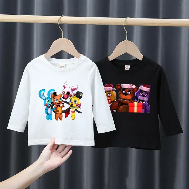 FNAF-Clothing-for-Boys-Girl-Long-Sleeve-T-shirt-Five-Nights-At-Freddys ...